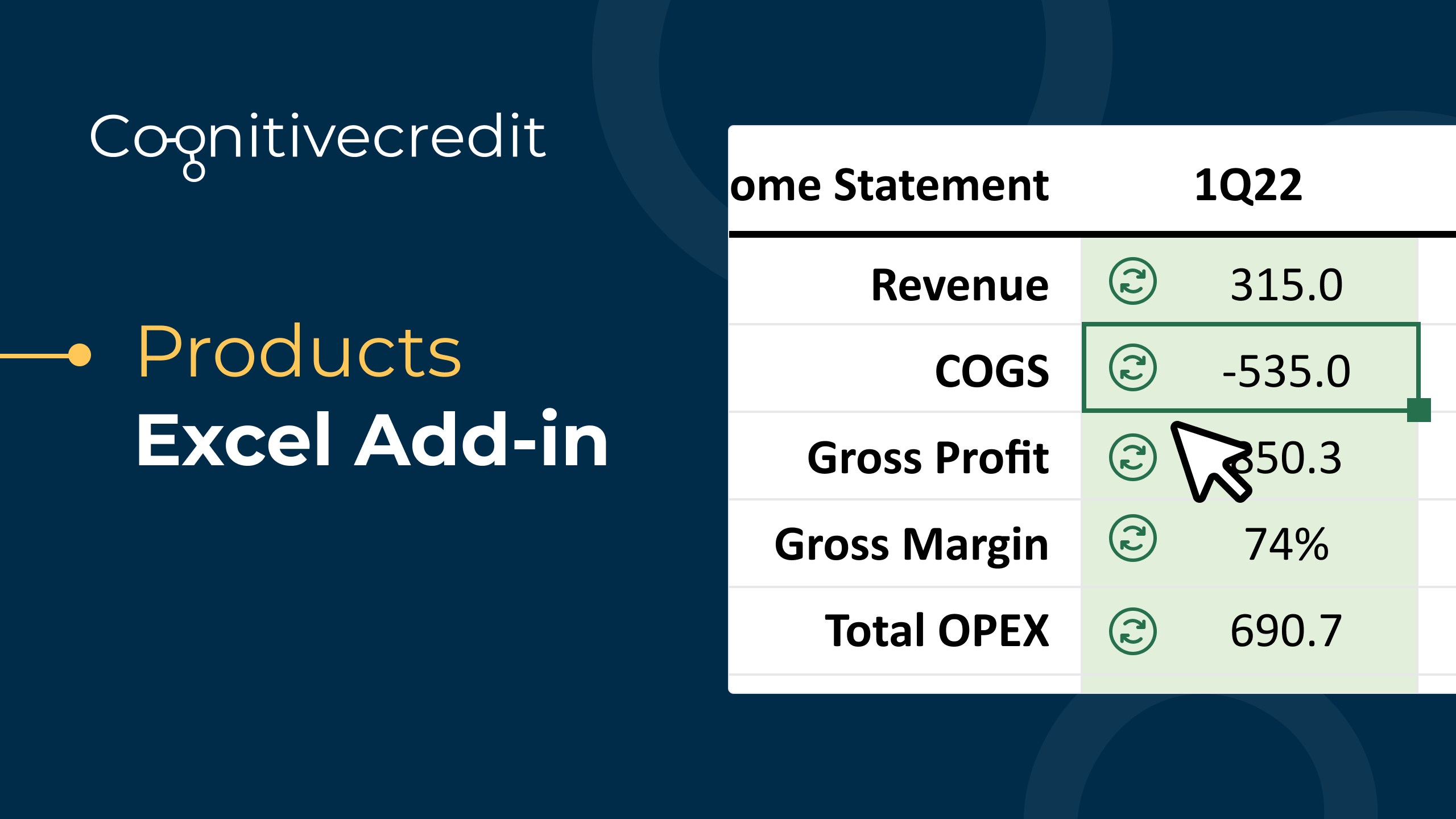 Cognitive Credit | Excel Add-in