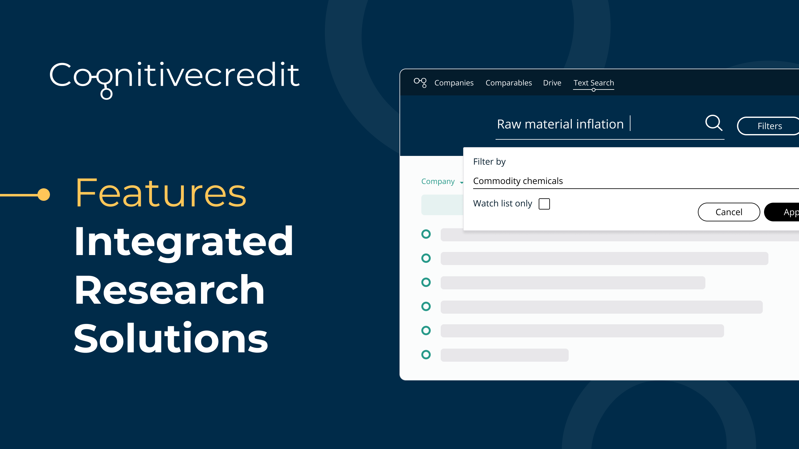 Cognitive Credit | Integrated Research Solutions